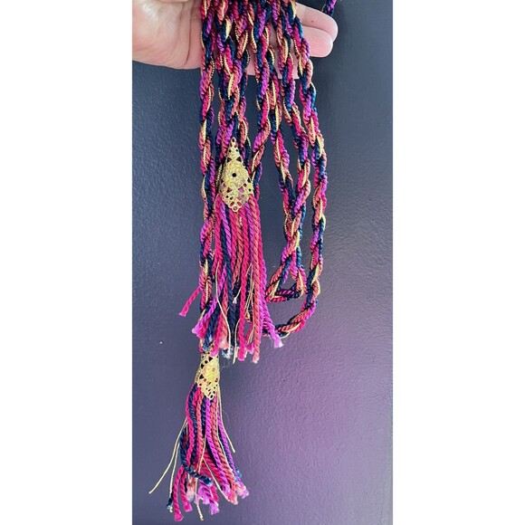 other | Accents | Braided Long Tasseled Filigree Gold Rope Braid ...